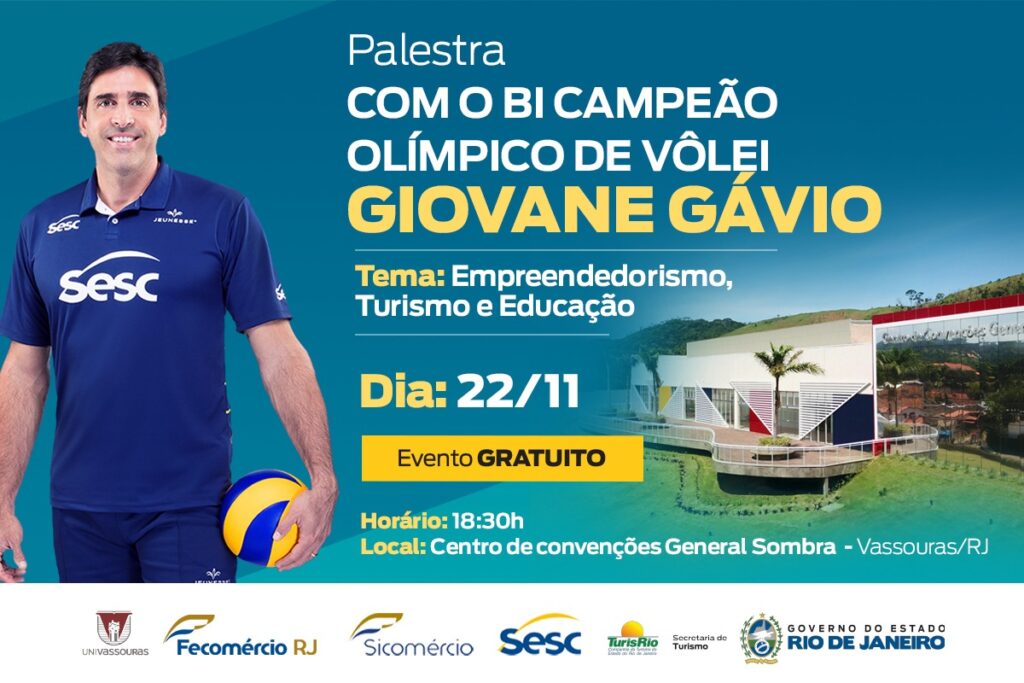 Palestra com o bicampeão olímpico de vôlei Giovane Gávio – Univassouras